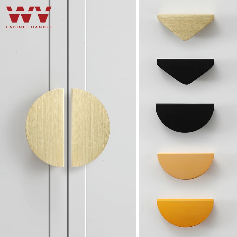 WV-Gold-kitchen-Cabinet-Storage-Handles-Black-Dressers-Cupboard-Closet ...