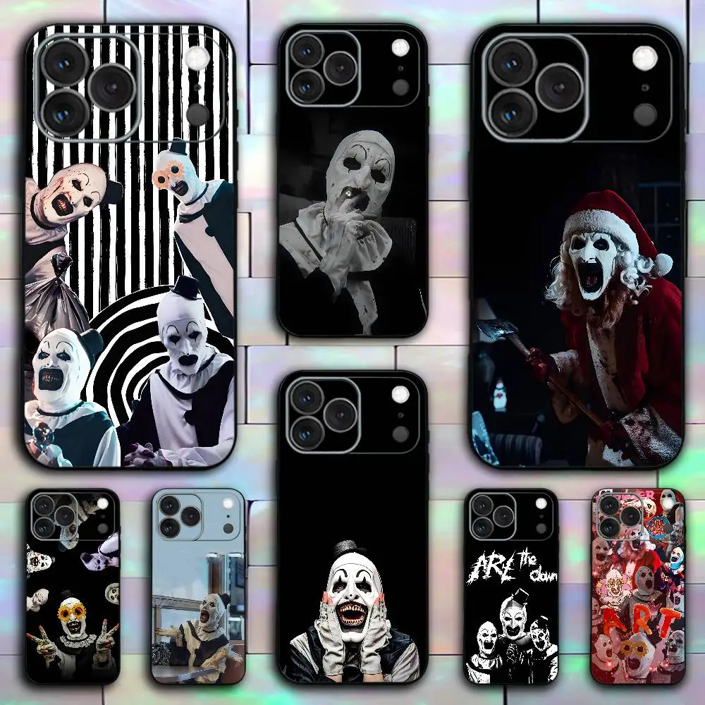 Art the Clown horror T-Terrifier Phone Case For iPhone 17,16,15,14,13 ...