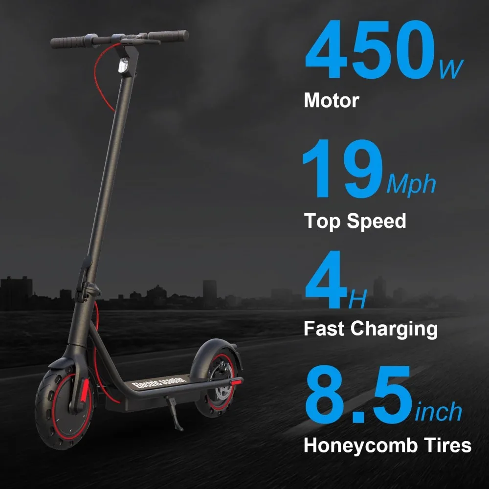 Anti-Theft-Lock-Mobility-Scooter-Wheels-Electric-Scooter-450W-Powerful ...