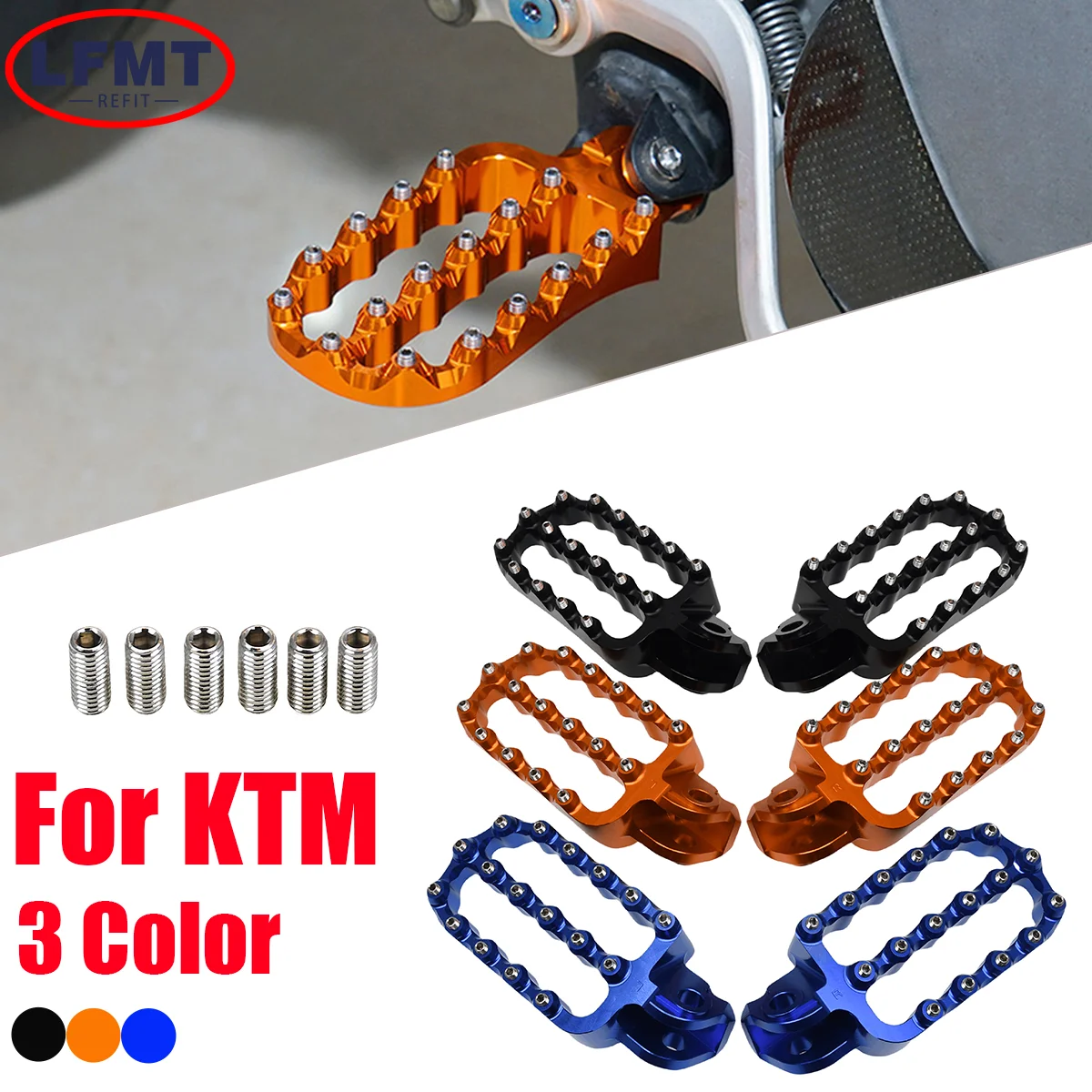 Motorcycle-CNC-Foot-Rest-Pegs-Footrest-Footpeg-For-KTM-690-790-890-950 ...