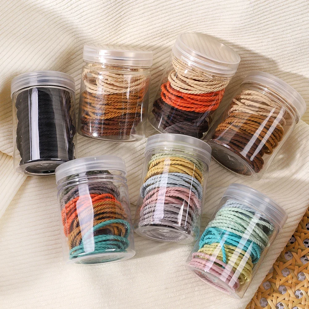 50Pcs/Box Simplicity Hair Band High Elasticity Rubber Band for Women ...