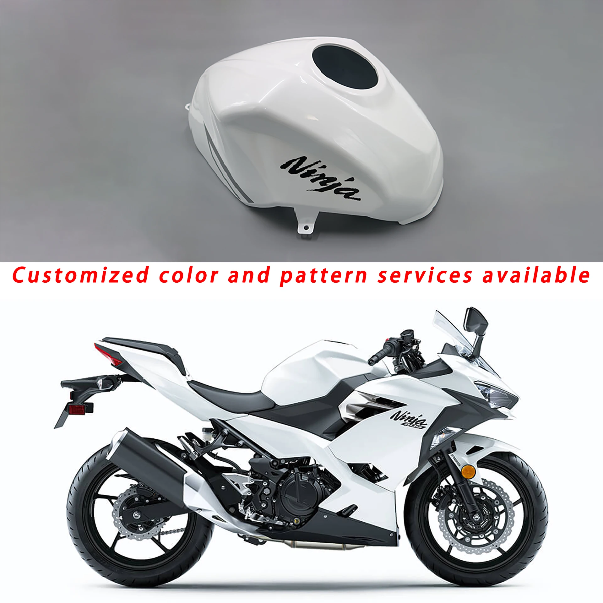 Motorcycle KAWASAKI Ninja400 Ninja 400 Fuel Tank Cover Fairing 2018 2019 2020 2021 2022