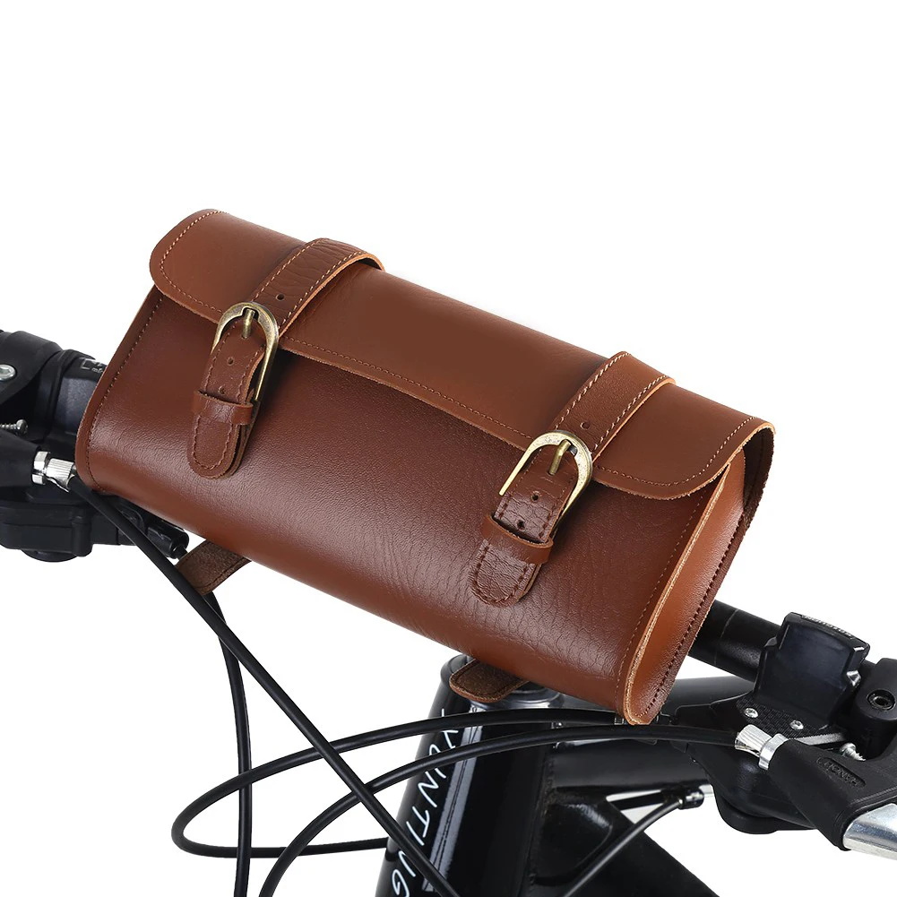 B Soul Retro Style Artificial Leather Bicycle Front Frame Bag Bike ...