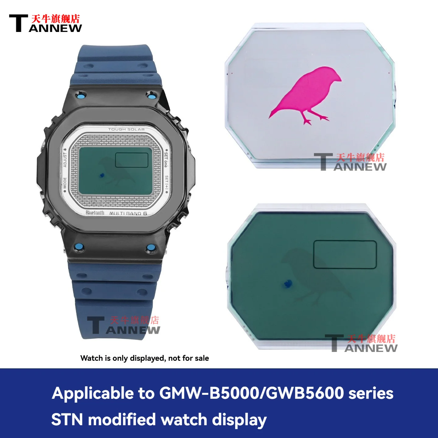 GWB5600 GMW-B5000 STN LCD Screen for Casio G-Shock, Positive Negative ...