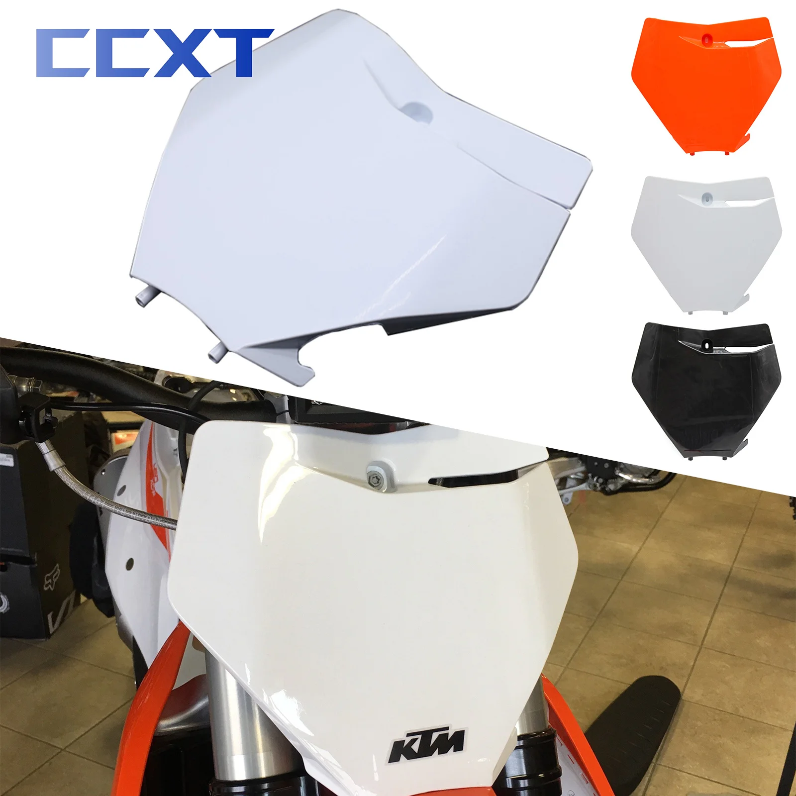 Motorcycle-Plastic-Cover-Front-Number-Plate-Registration-Fender-For-KTM ...