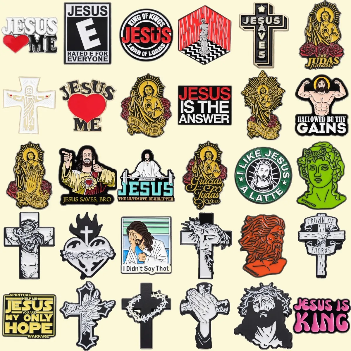 Jesus Cross Logo Enamel Pin: A Meaningful Symbol Worn With Purpose