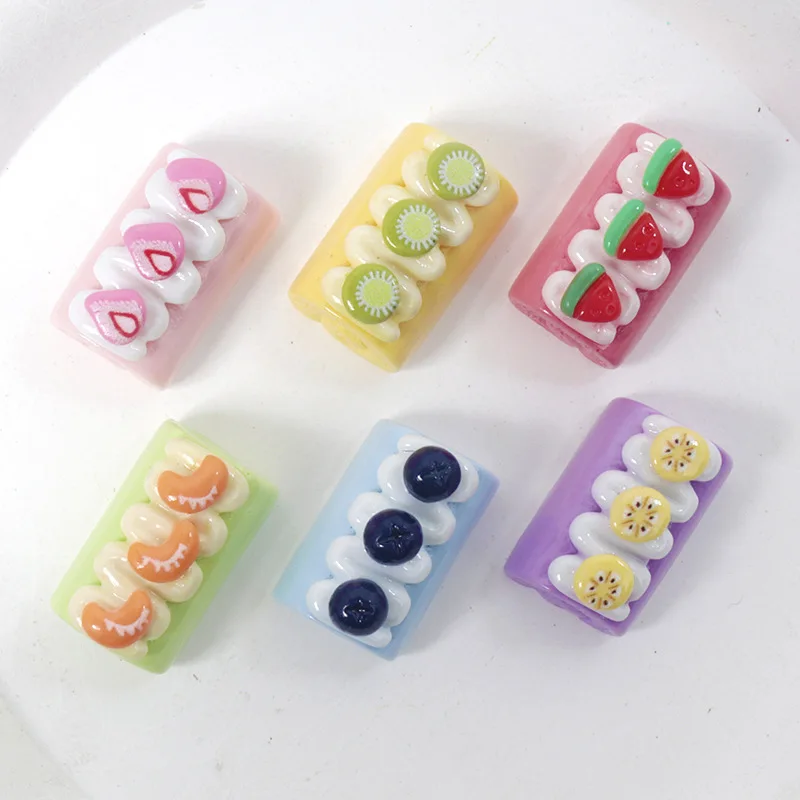 6Pcs-Resin-Material-DollHouse-Cakes-DIY-Miniature-Artificial-Fake-Food ...