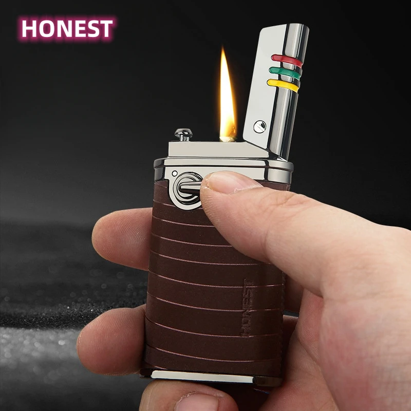 HOT-HONEST-Creative-Metal-PU-Leather-Rocker-Arm-Igniting-Kerosene ...