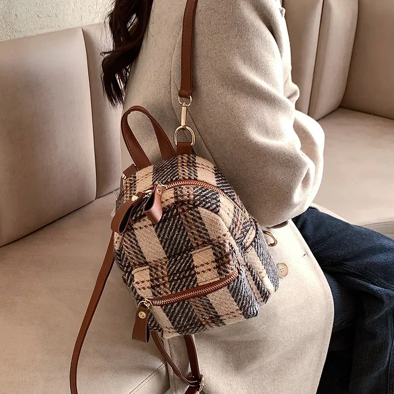 Retro-Plaid-Mini-Backpack-Women-s-Spring-Summer-2023-New-Fashion-Korean ...