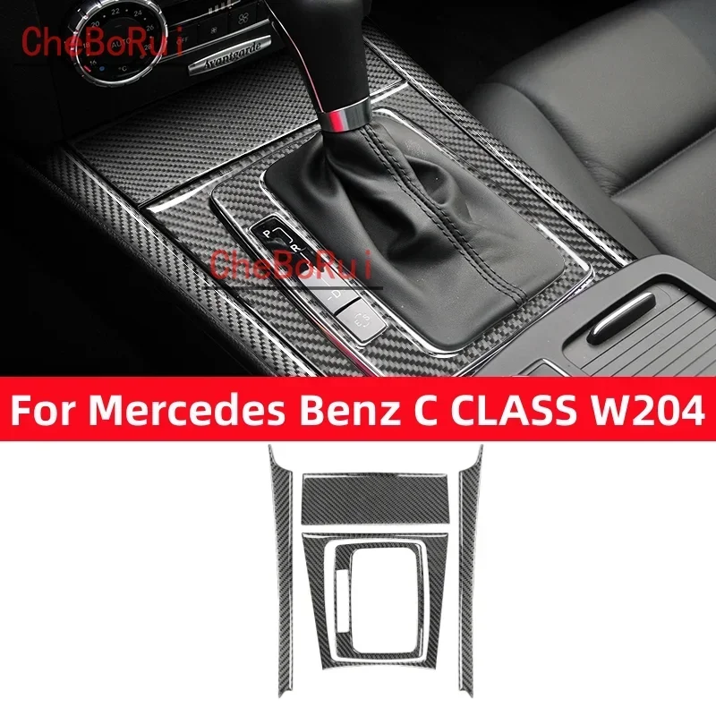 For-Mercedes-Benz-W204-2007-2013-C-Class-Car-Gear-Shift-Box-Panel-Decor ...