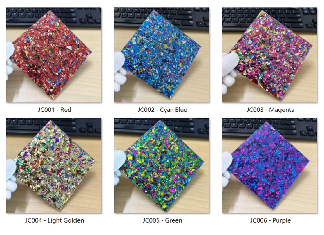 Full-Set-Of-2-Sided-Shiny-Irregular-Sequins-Acrylic-Sheet-PMMA-4-0mm ...