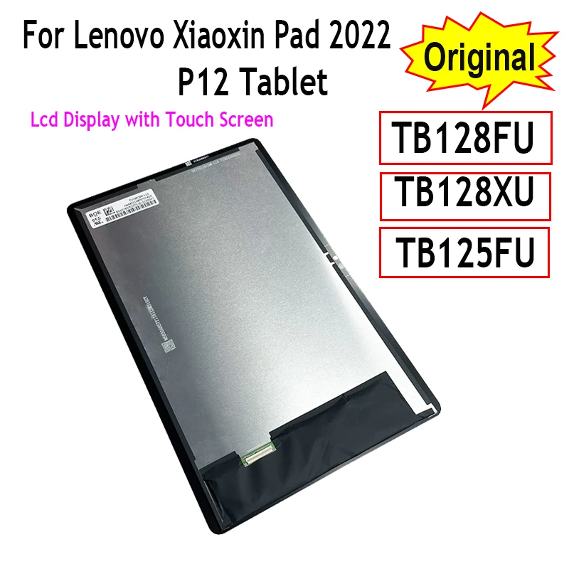 New Original 10.6" For Lenovo Xiaoxin Pad 2022 P12 Tablet TB128FU TB128XU TB125FU LCD Touch ...