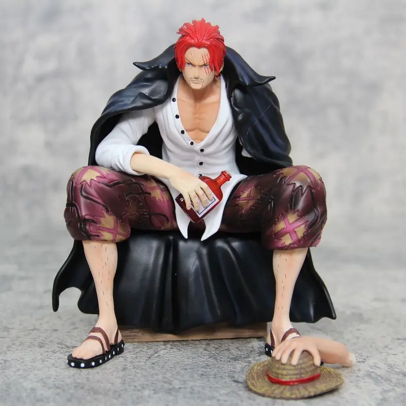 17cm One Piece Shanks Figure Film Red Yonko Red Hair Anime Figure Pvc ...
