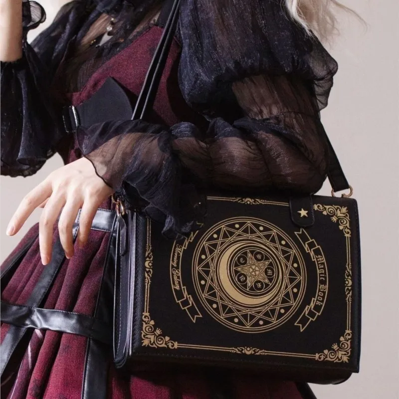 Moon Magic Book Lolita Bag Women Japan Gothic Leather Jk Kawaii ...