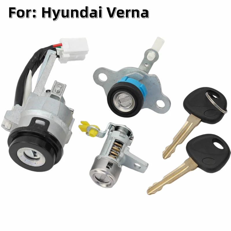 XIEAILI OEM Full Set Door Lock Cylinder For Hyundai Verna With 2Pcs Key ...