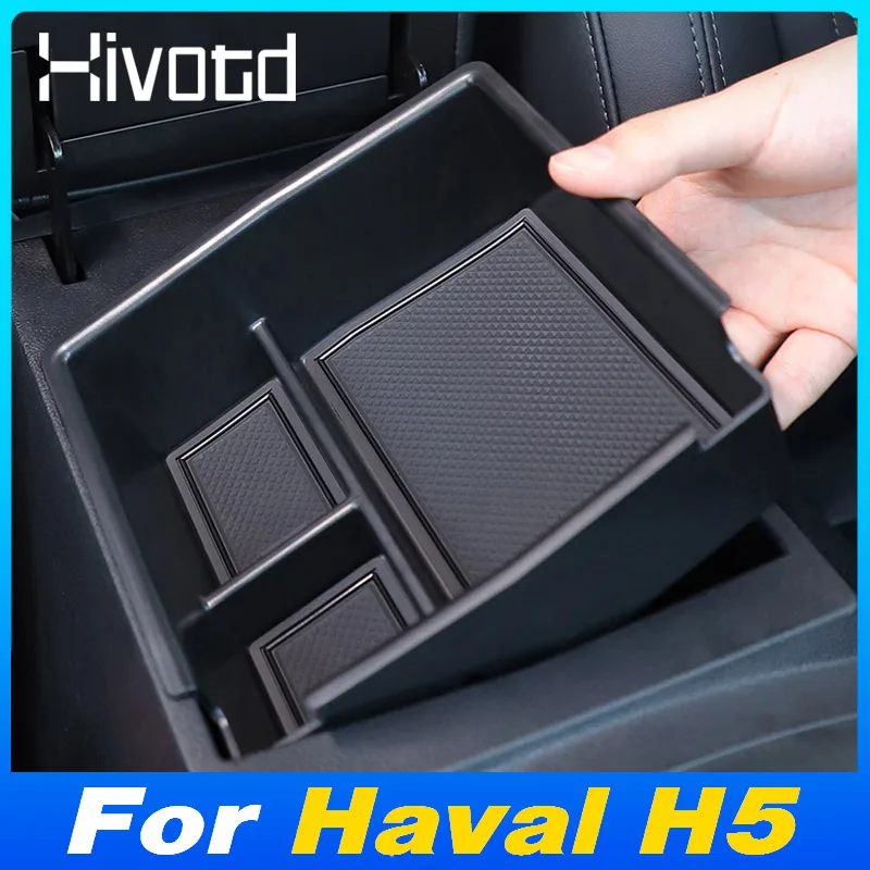 ABS Car Hidden Storage Box Cover Center Console Armrest Trays ...