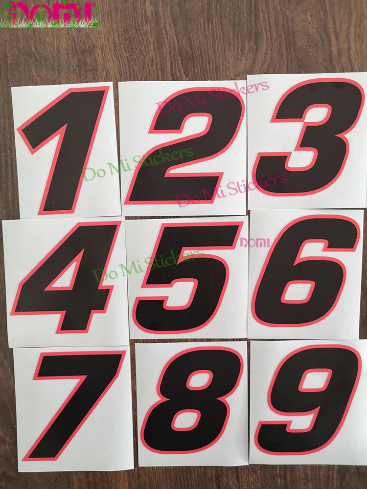 Racing Number Decals