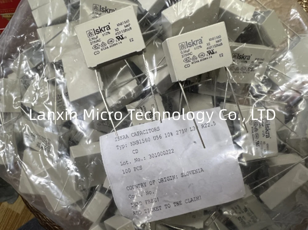 100% Imported thin film Capacitor 0.56uf 275vac564 KNB1560 X2 MKP p22 ...