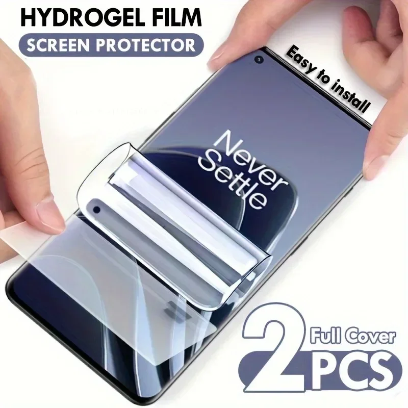 2Pcs Full Cover Hydrogel Film For Oneplus 12 11 11R 10T 10R 10 Pro 9T 9 ...