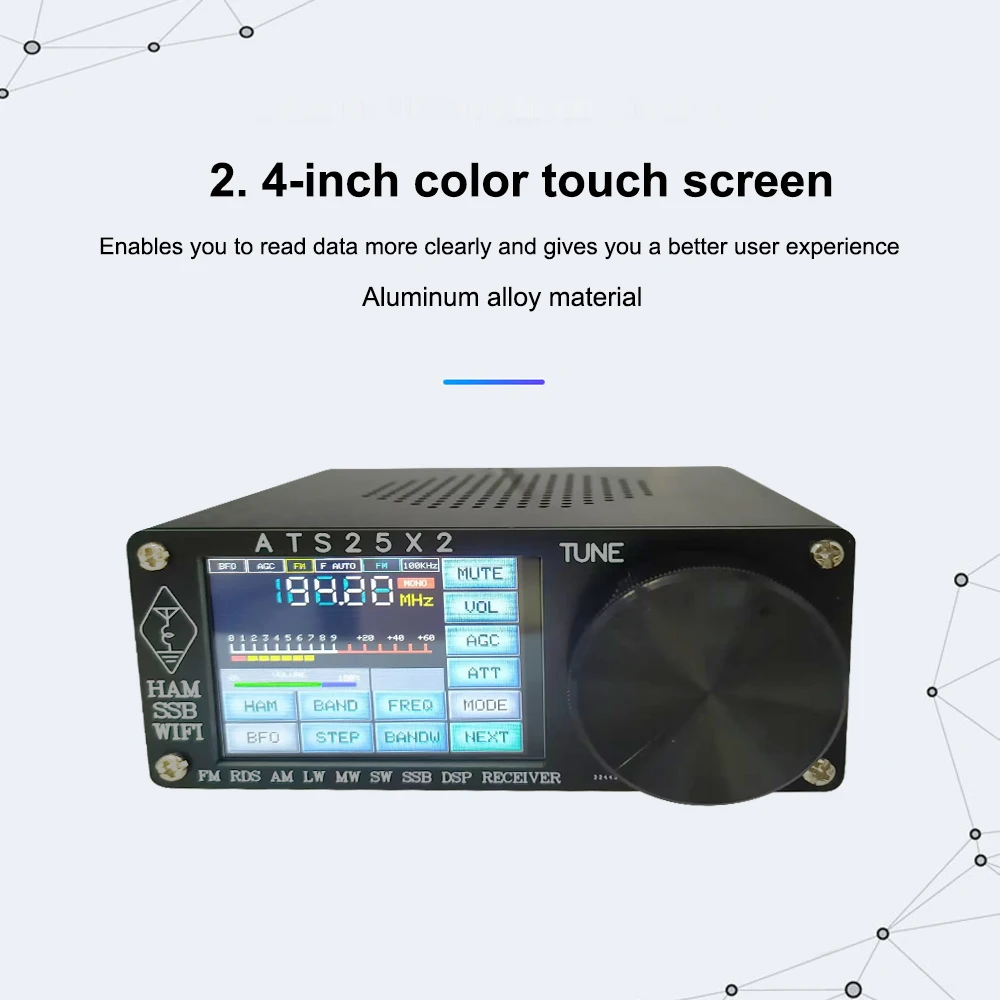 ATS 25X2 FM RDS APP Network WIFI Configuration All Band Radio With ...