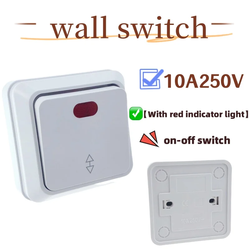 Surface-mounted-Wall-Switch-with-indicator-light-European-Wall-Switch-1 ...