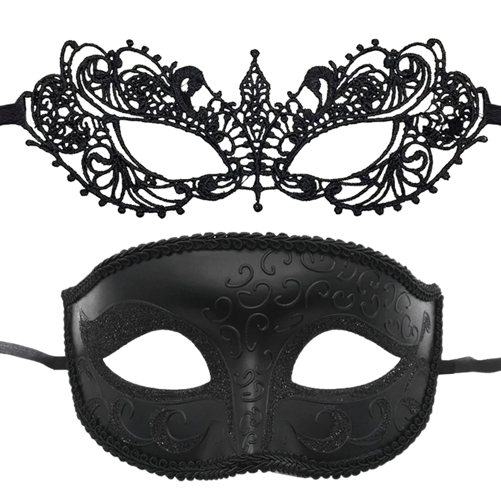 Black Masquerade Masks Clip Art
