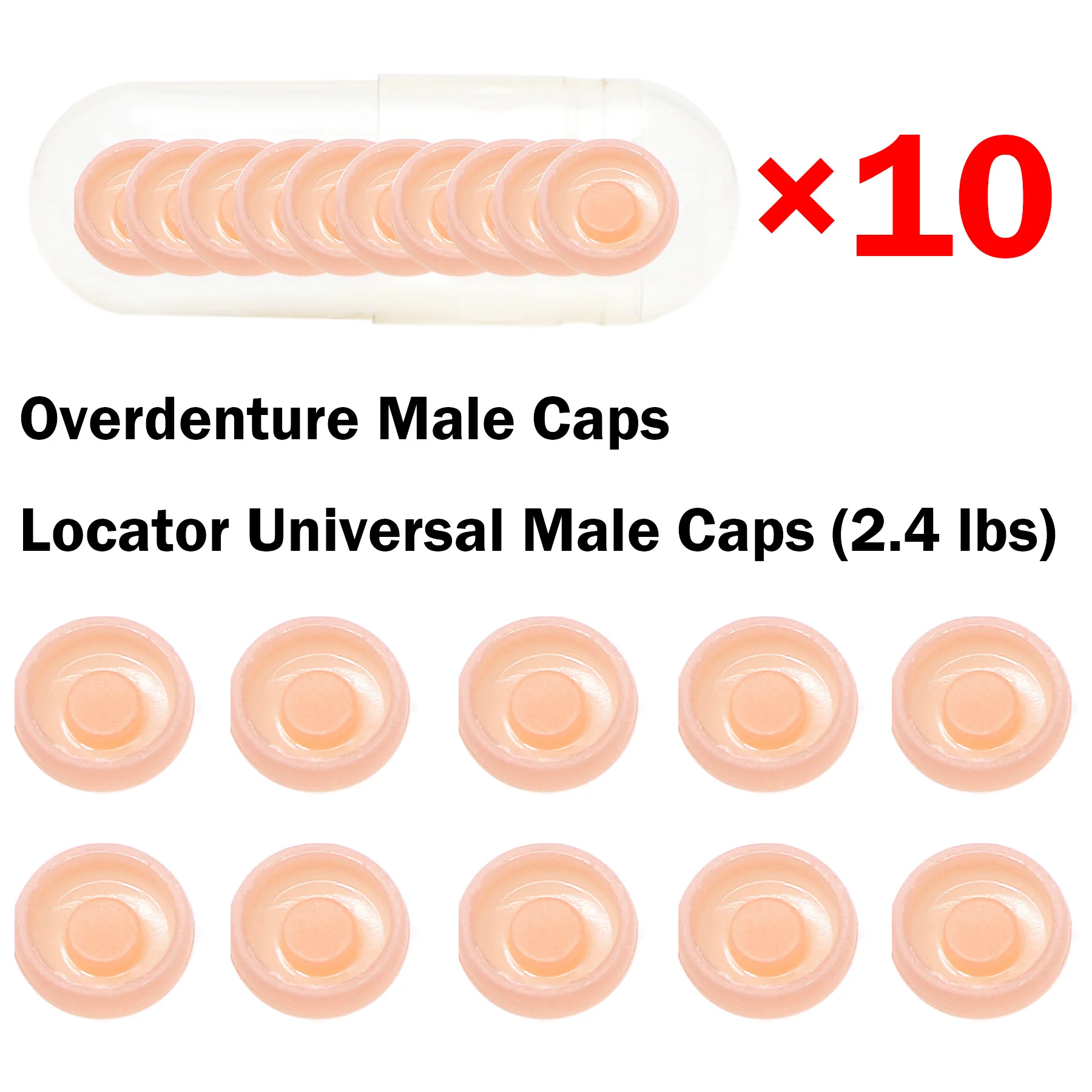10Pcs/set Universal Overdenture Implant Strong Removable Retentive Caps ...