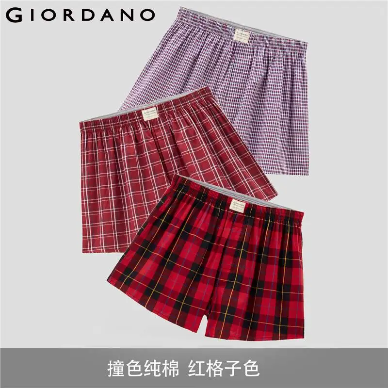 Giordano-Men-Boxer-3-pack-Multi-Color-Boxers-Men-100-Cotton-Male ...