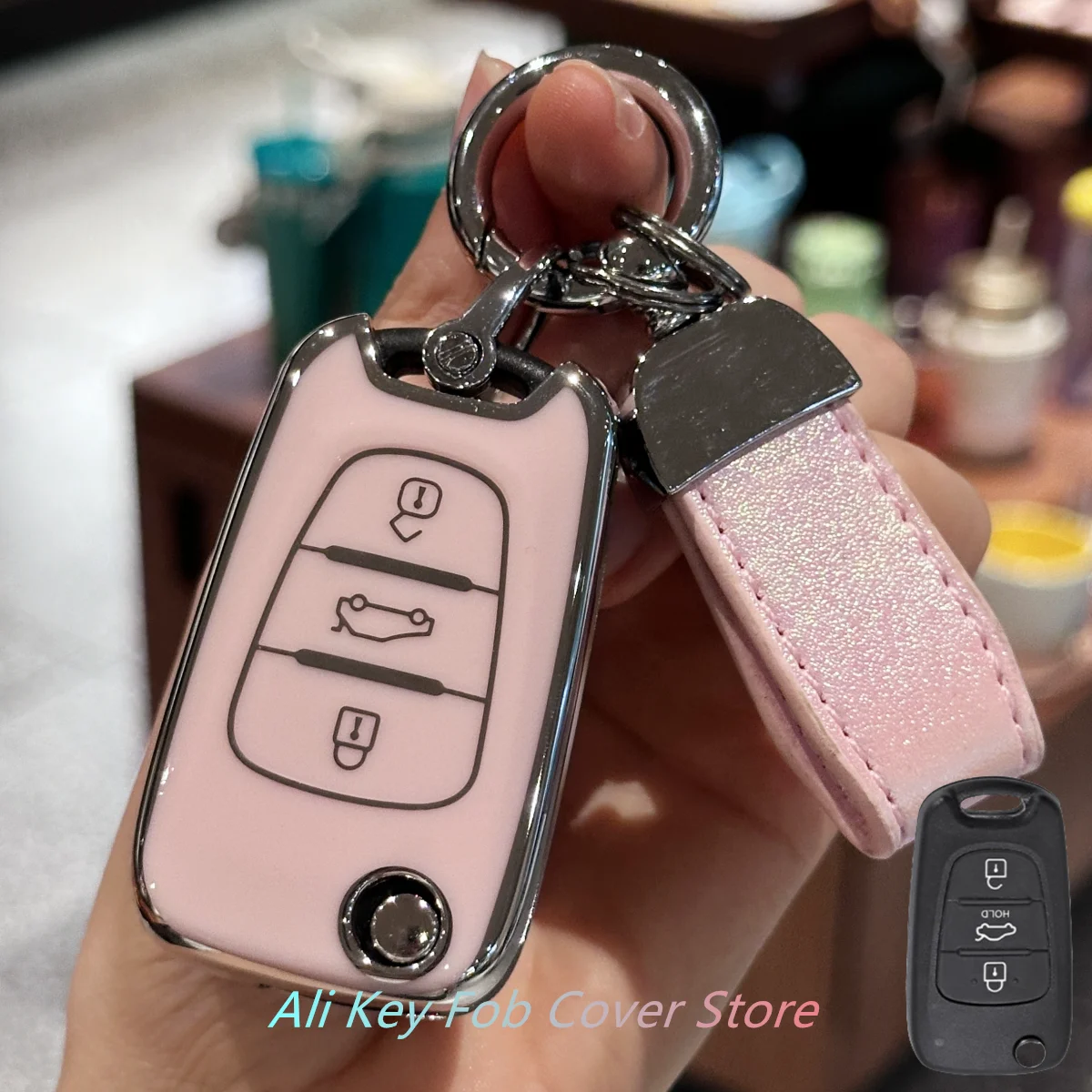 Key-Fob-Cover-with-Keychain-Lanyard-for-Hyundai-i10-i20-ix20-i30-ix35 ...