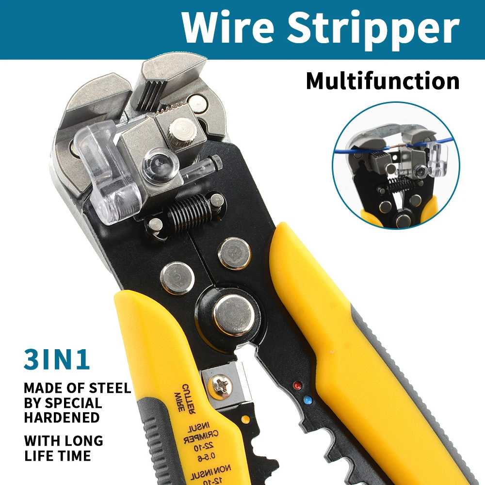 Professional-Electrician-Wire-Hand-Tool-Terminal-Set-Cable-Stripper ...