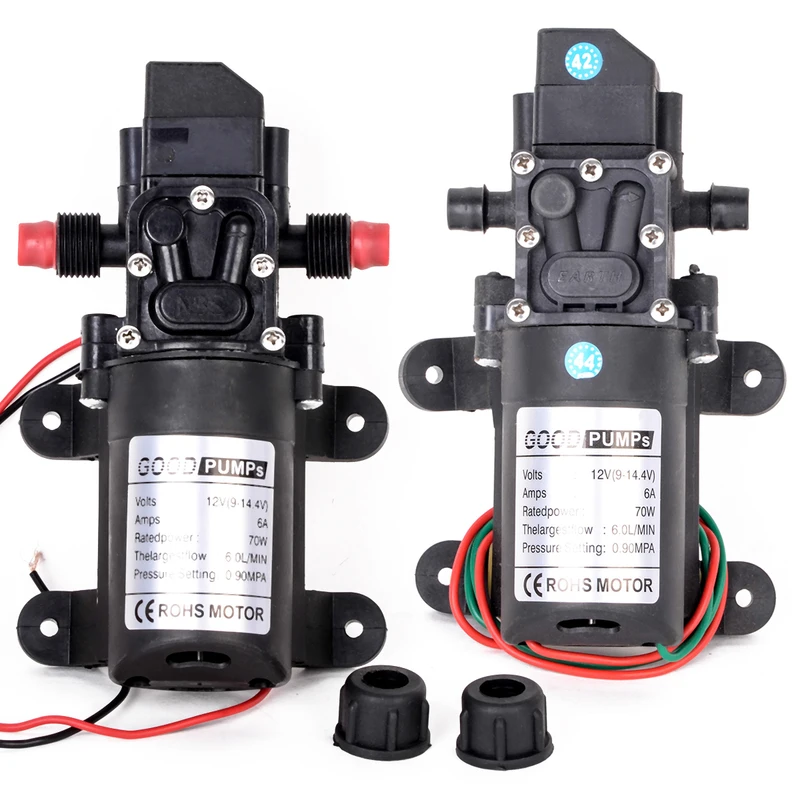 1pcs Automatic Flow Switch 6l/min Dc12v 70w 130psi Auto Diaphragm Water ...