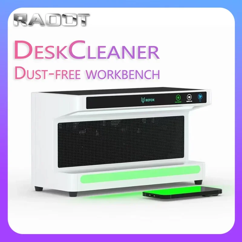 REFOX-DF40-DeskCleaner-Lighting-Dust-Removal-Workbench-with-UV-Curing ...