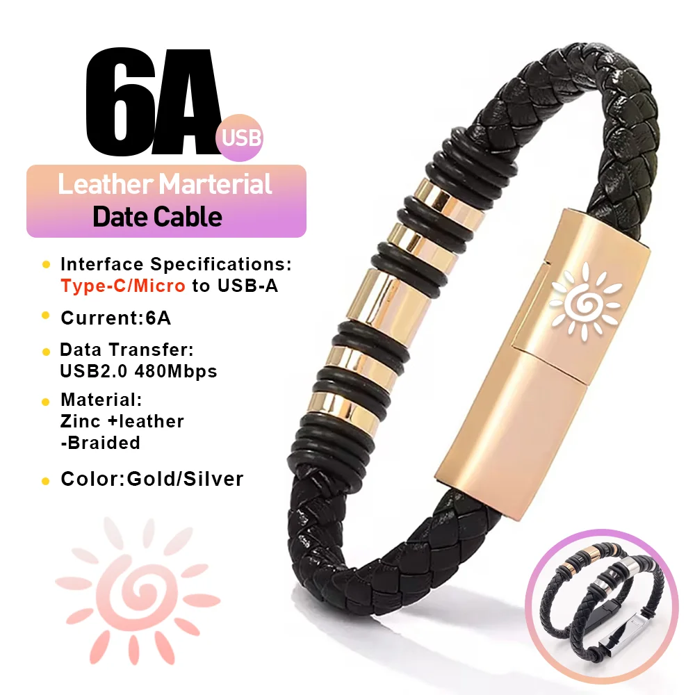EONLINE-Android-Charging-Bracelet-USB-to-Type-C-Portable-Fashion-Woven ...