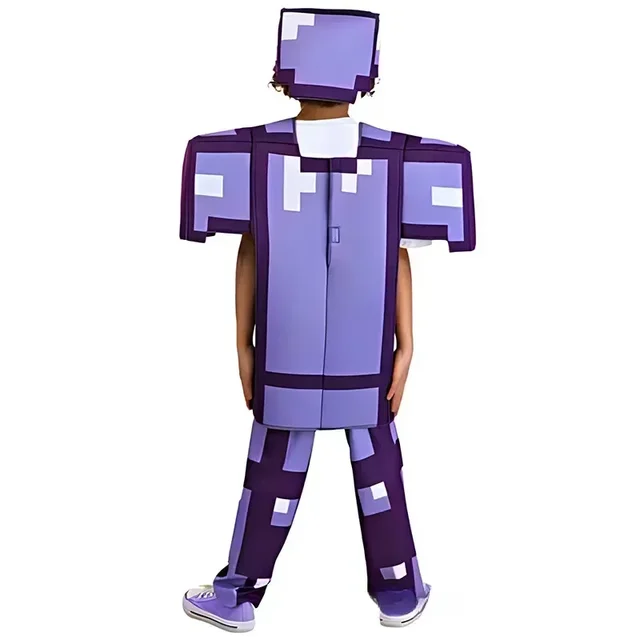 Minecraft Ender Dragon Costume Enchanted Diamond Armor Outfit Steve