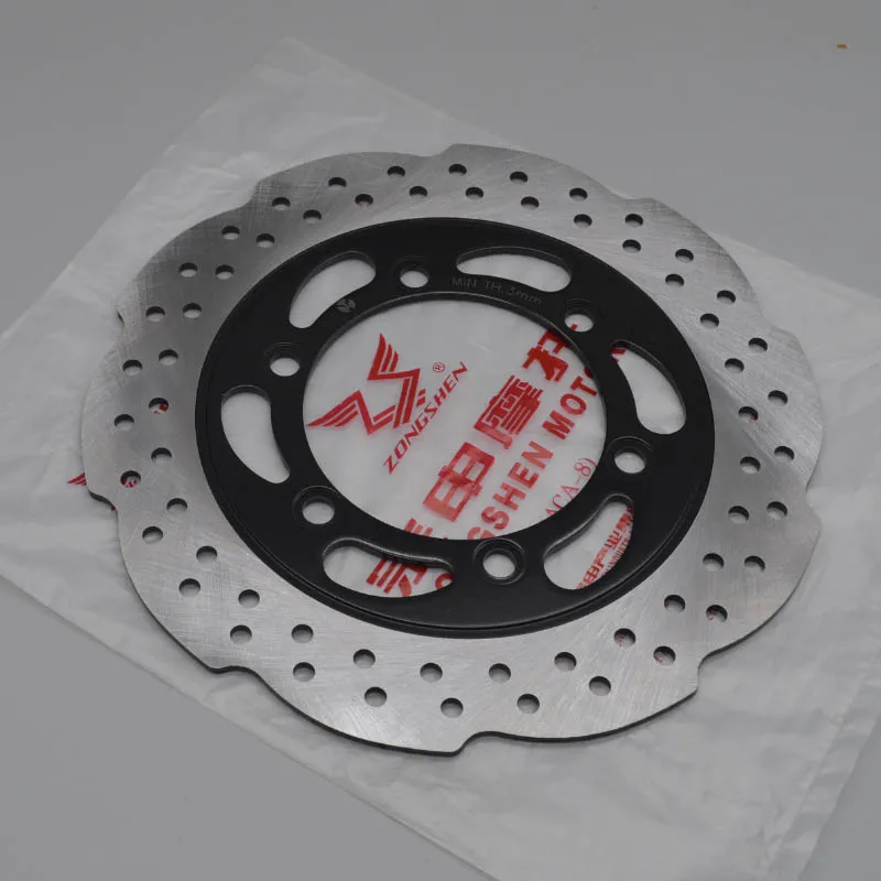 400cc 프론트 브레이크 디스크 플레이트 zongshen RX3S ZS400GY 2 오토바이 액세서리 용 리어 디스크 로터 ...