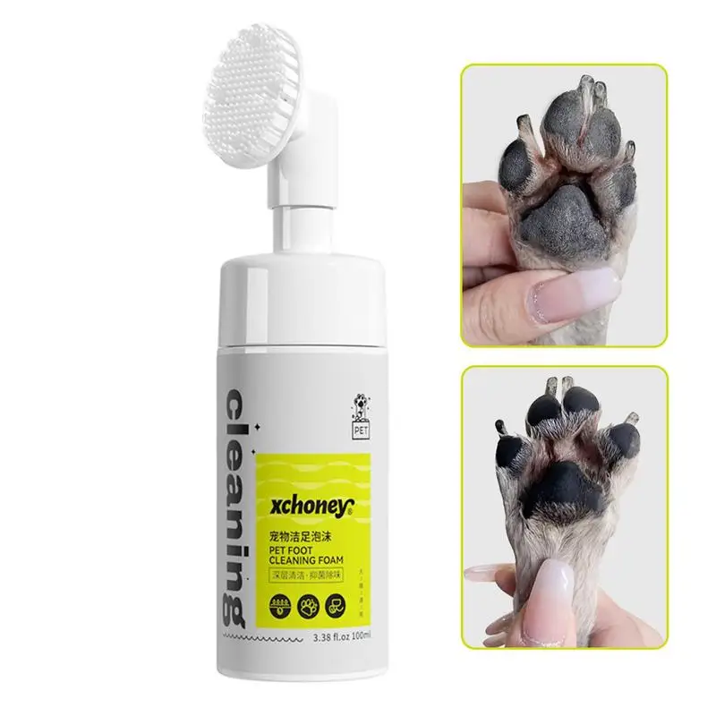 Dog-Paw-Washing-Foam-Pet-Foot-Cleaning-Foam-Rinse-free-Paw-Cleaner-No ...