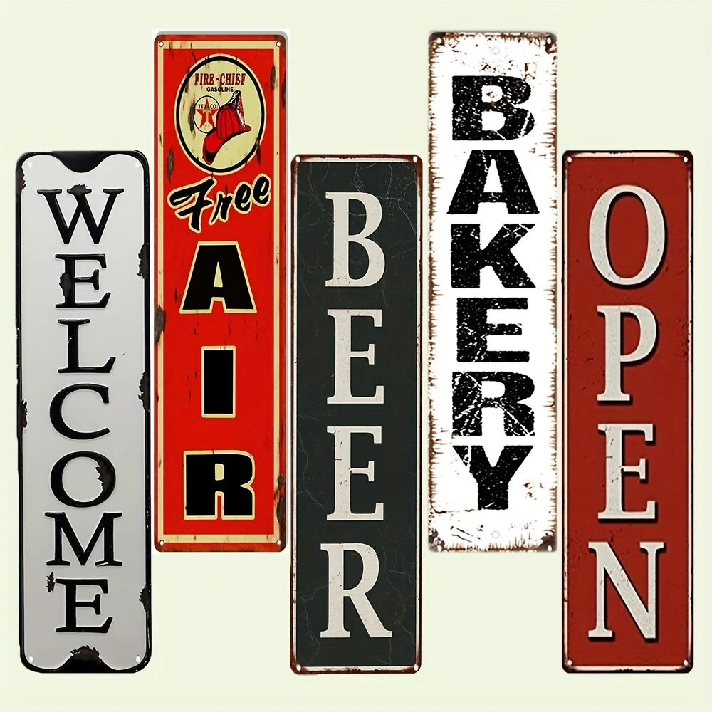 1pc-RetroMetal-Signs-Rustic-Street-Signs-Amusement-Park-Scenic-Road ...