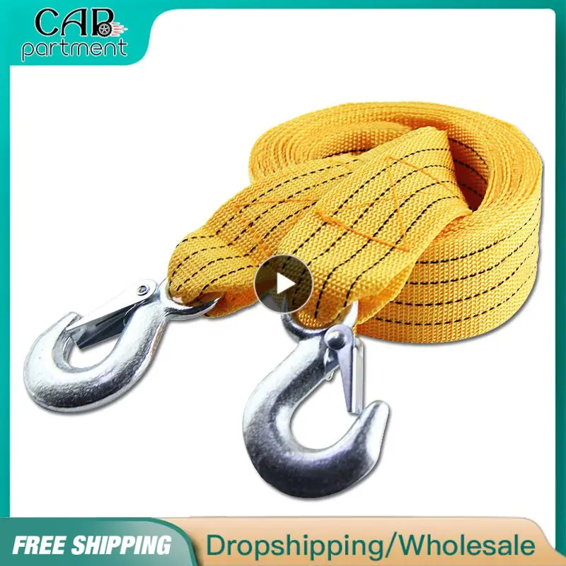 500cm-850-Ton-Car-Tow-Rope-Heavy-Duty-Towing-Pull-Cable-With-Hooks-High ...