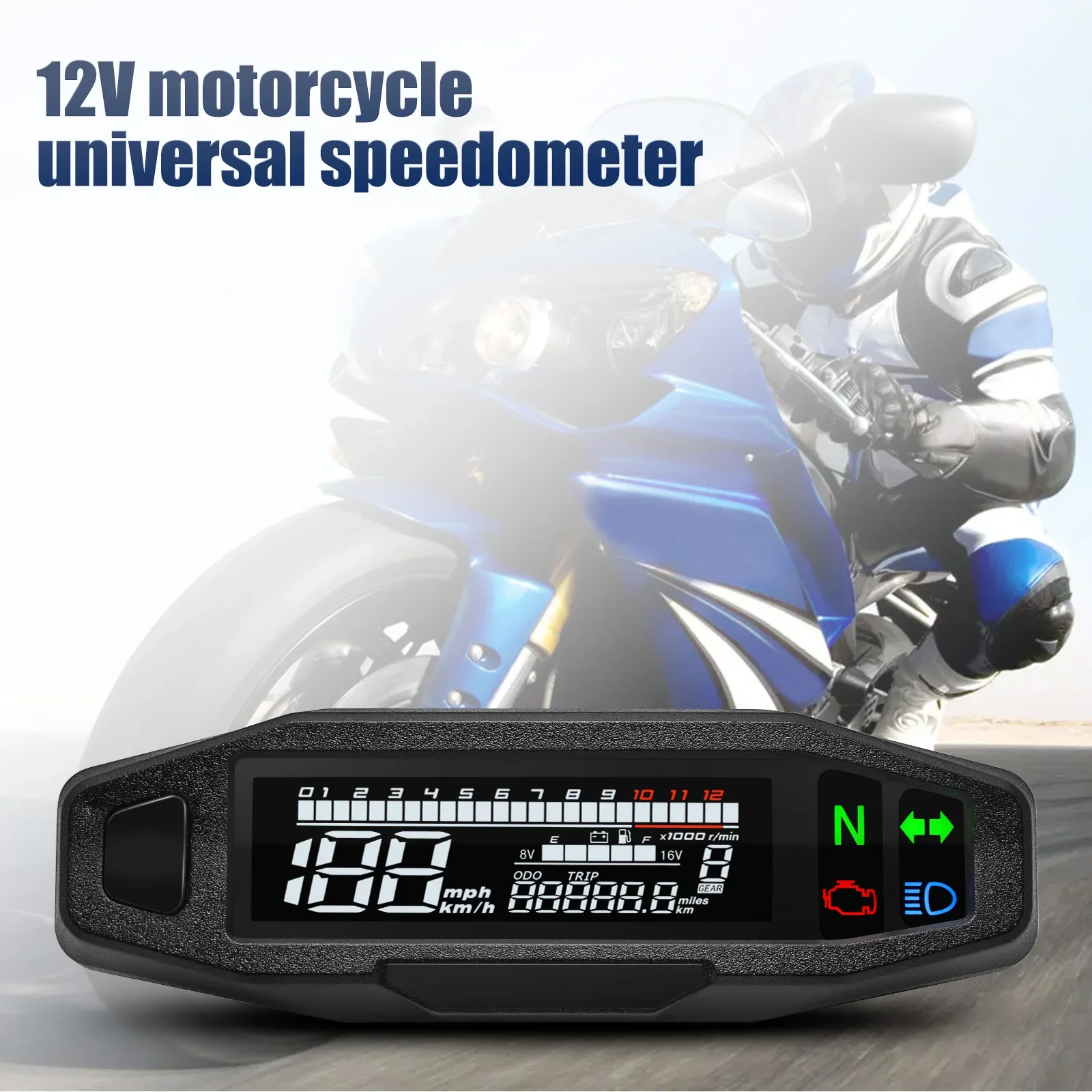 HD-Universal-Digital-Motorcycle-Speed-Meter-Digital-LCD-Display ...
