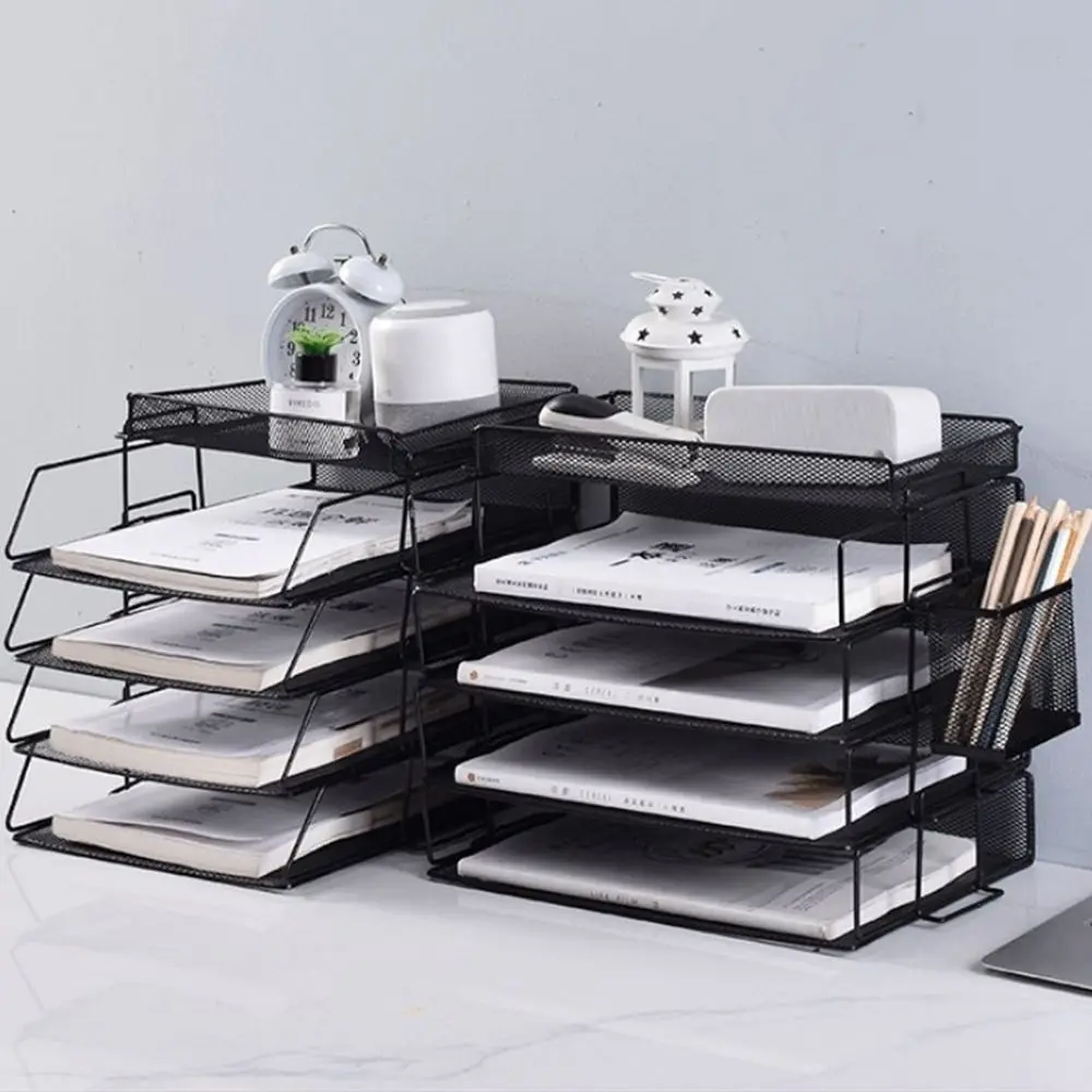 Durable-Multiple-Use-Single-Layer-Desktop-Document-Shelf-Stackable ...