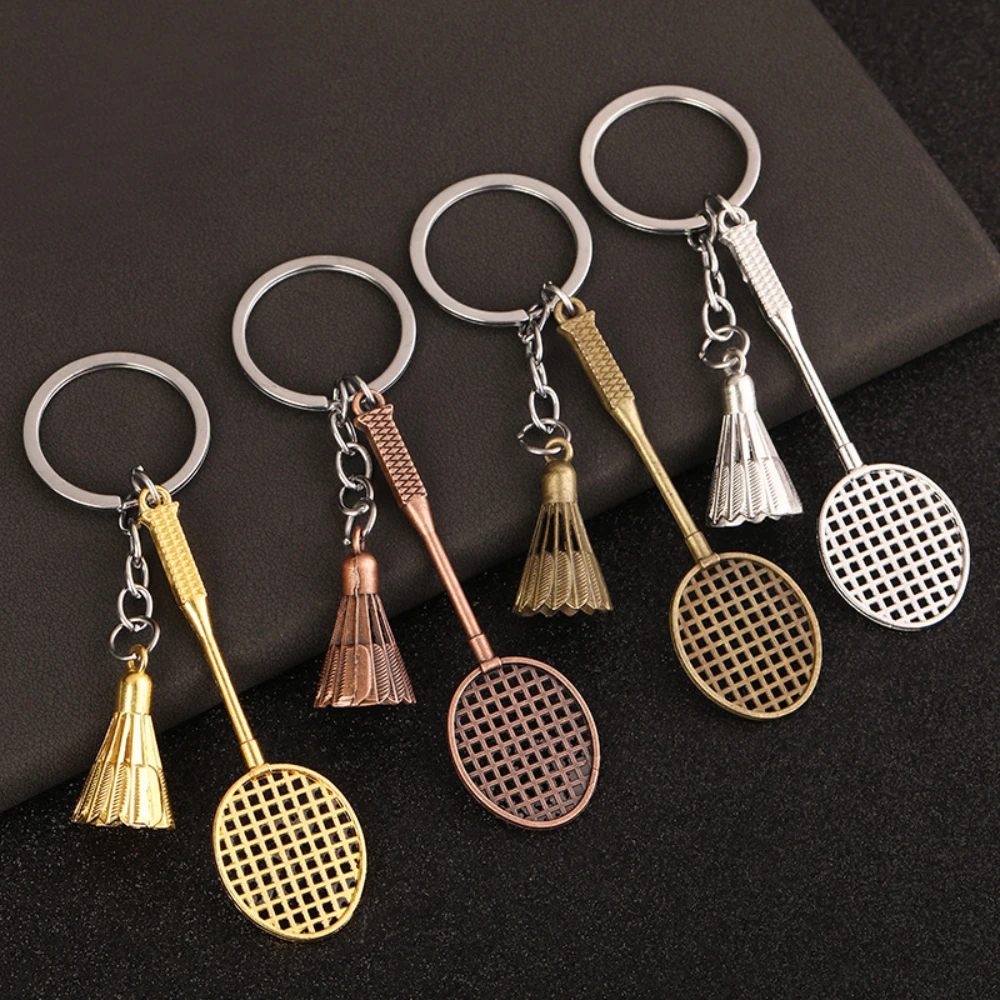 Creative-Mini-Badminton-Racket-Keychains-Vintage-Sports-Pendant-Car-Key ...