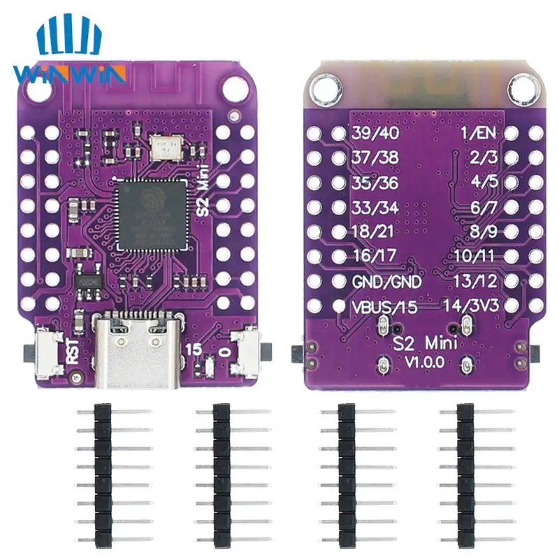 ESP32-S2-Mini-V1-0-0-LOLIN-WIFI-IOT-Board-based-ESP32-S2FN4R2-ESP32-S2 ...