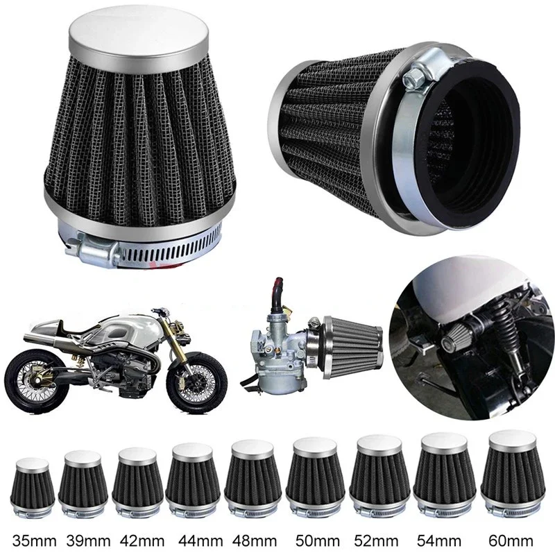 New 28/ 35/38/42/45/48/50/52/54/60mm Motorcycle Mushroom Head Air ...