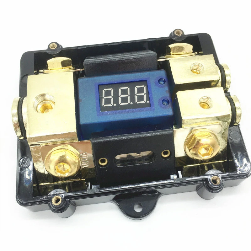 Led Car Audio Distribution Fuse Block Stereo Power Fuses Holder Box ...