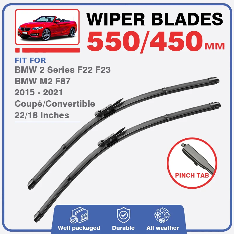 Front-Wiper-Blades-Set-For-BMW-2-Series-F22-F23-M2-F87-Coupe ...