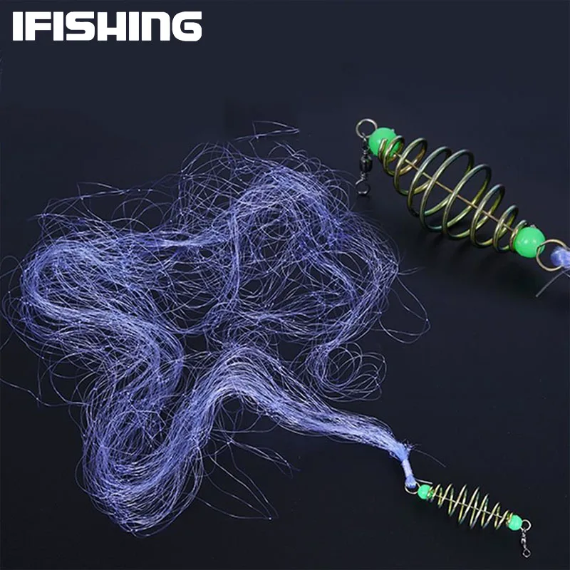 Fishing Net Trap Mesh Luminous Bead Netting Sea Fish Net Tackle Design ...