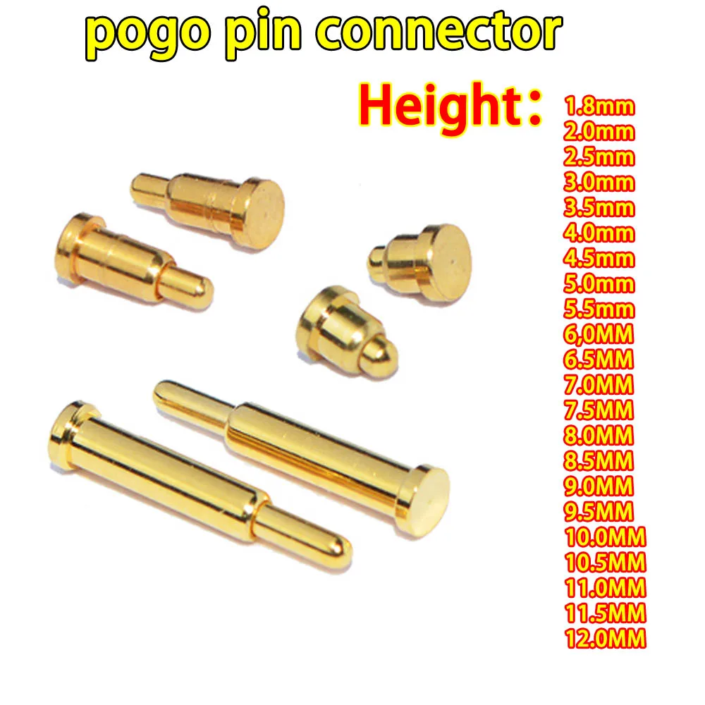 5pcs/lot High Current Spring Loaded Pogo Pin Male Female Connector ...