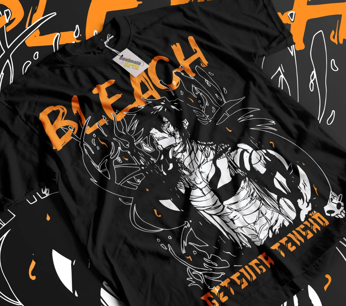 Bleach Ichigo Kurosaki T-Shirt Getsuga Anime Manga Shirt Soft Tee All ...