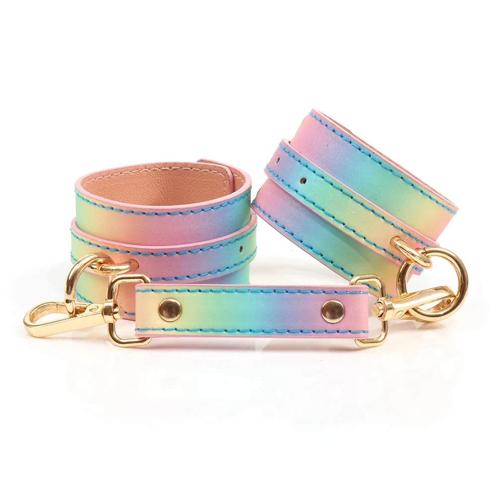 New-Rainbow-Color-Handcuffs-BDSM-Bondage-Restraints-Slave-Restrain ...