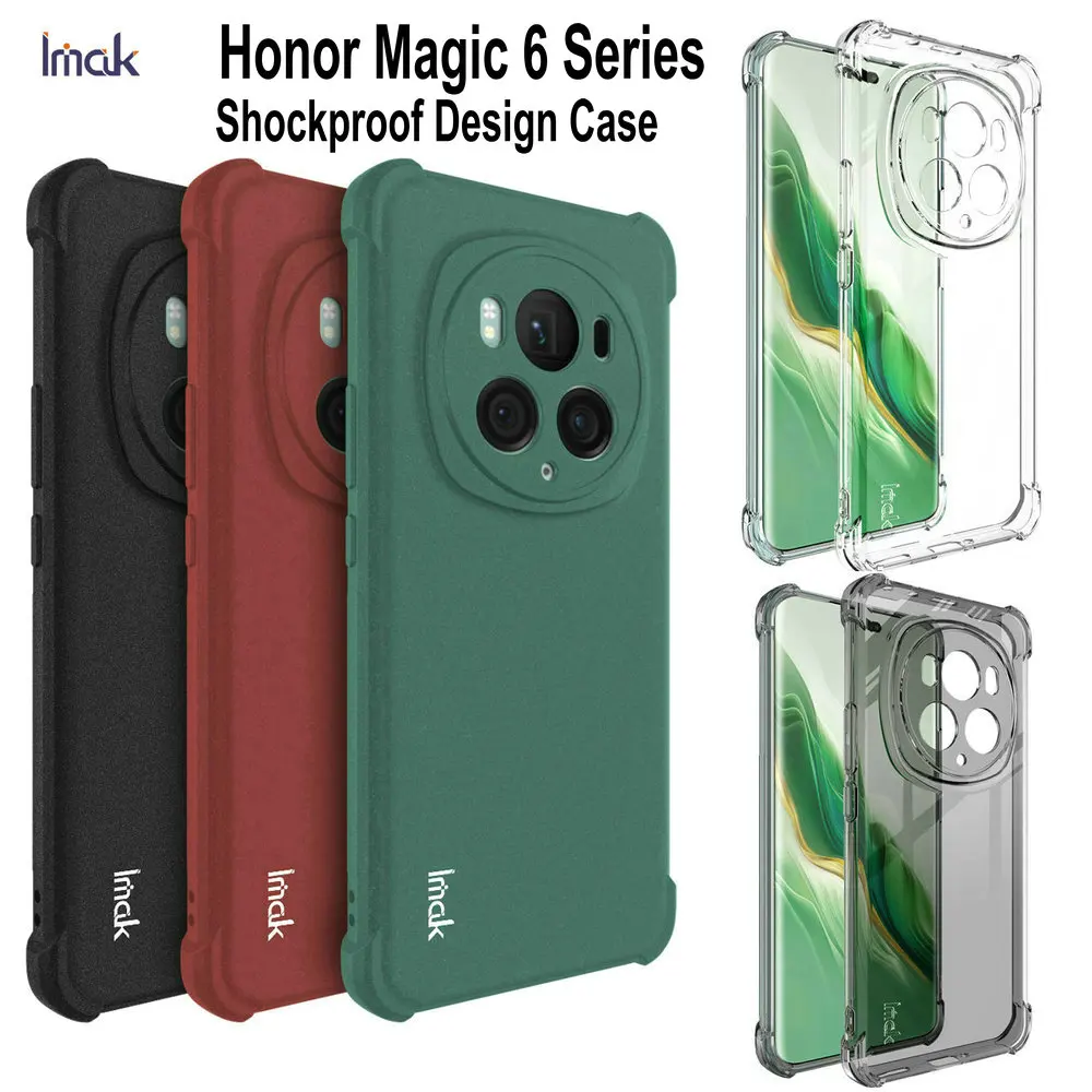 Honor-Magic-6-PRO-Case-IMAK-Shockproof-Transparent-Quicksand-Matte-Soft ...